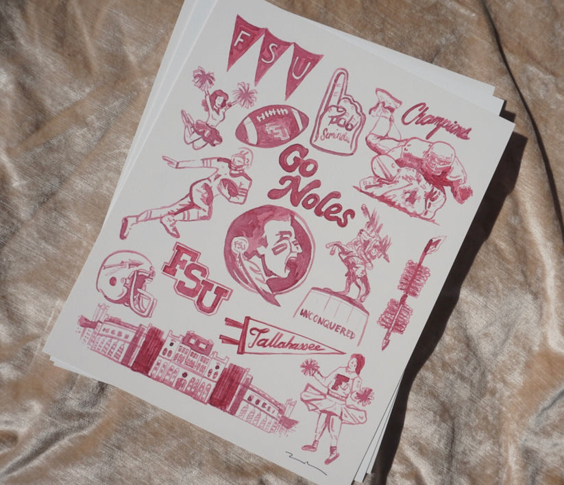 FSU Vintage Gameday Tailgate Print – artxnikki