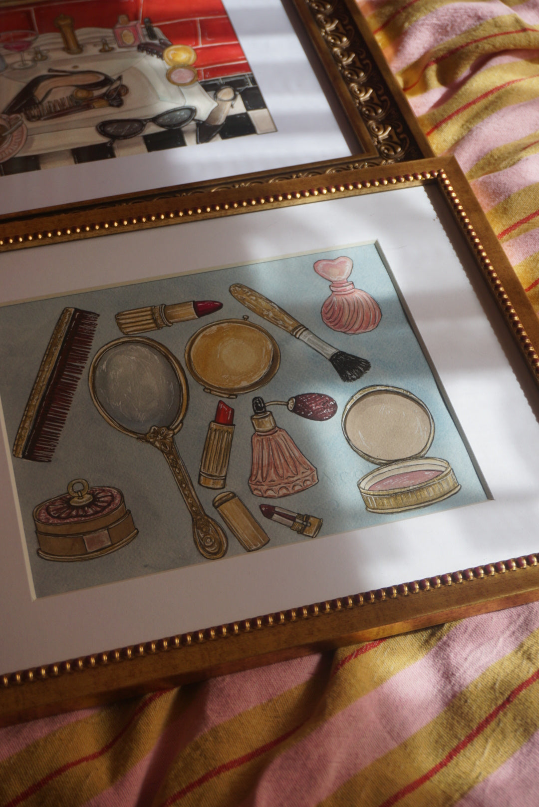 Vintage Vanity Set Fine Art Print – artxnikki