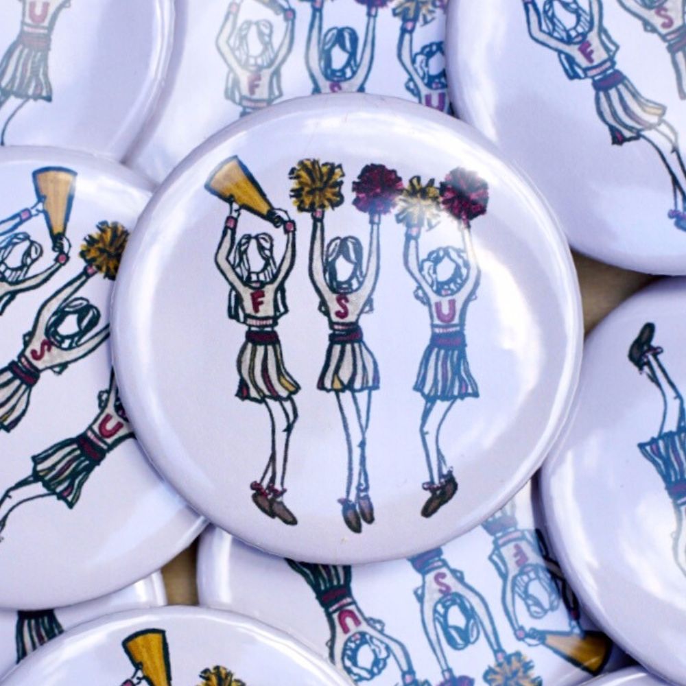 FSU Cheerleaders Button – artxnikki
