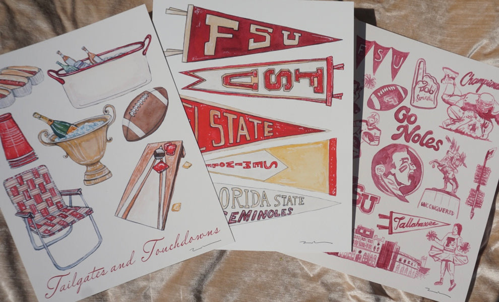 FSU Pennants Art Print – artxnikki