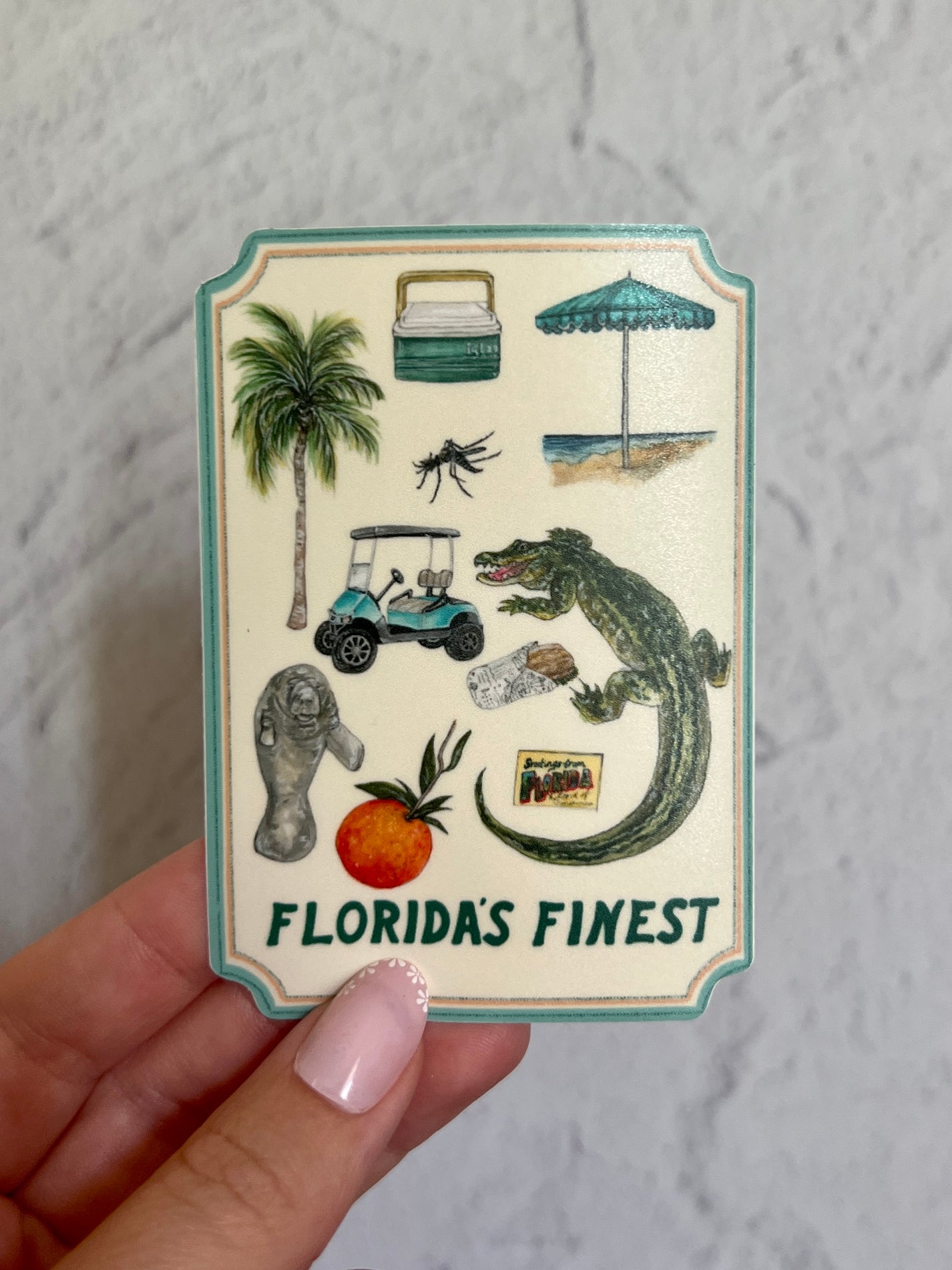 Florida's Finest Sticker – artxnikki
