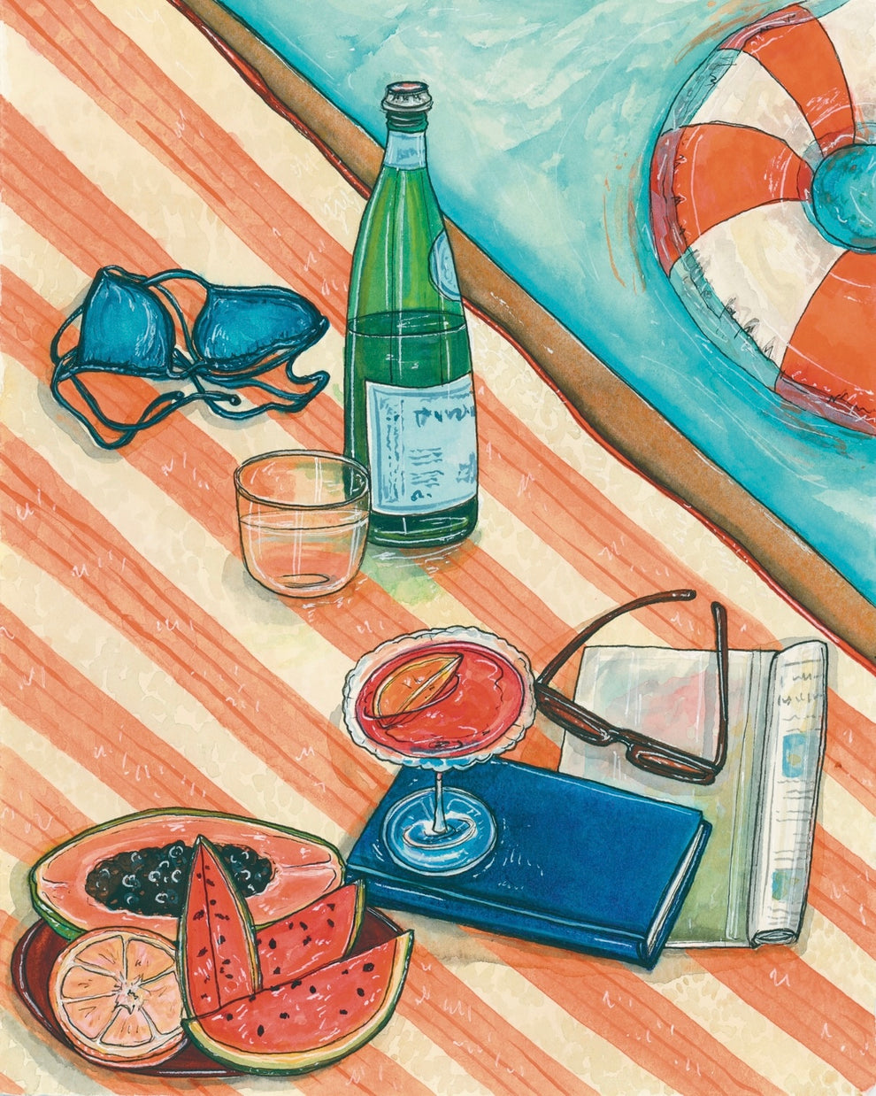 Pool Side Fine Art Print – artxnikki