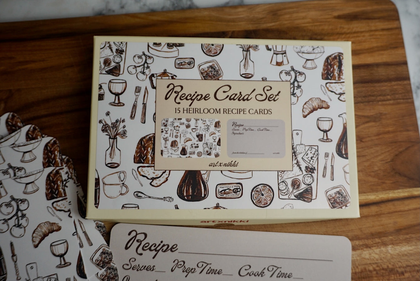 Kitchen Recipe Card Set – artxnikki