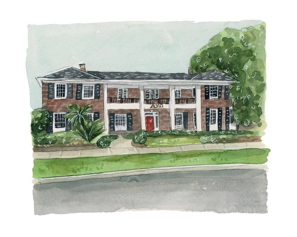 FSU Alpha Chi Omega Sorority House Print – artxnikki
