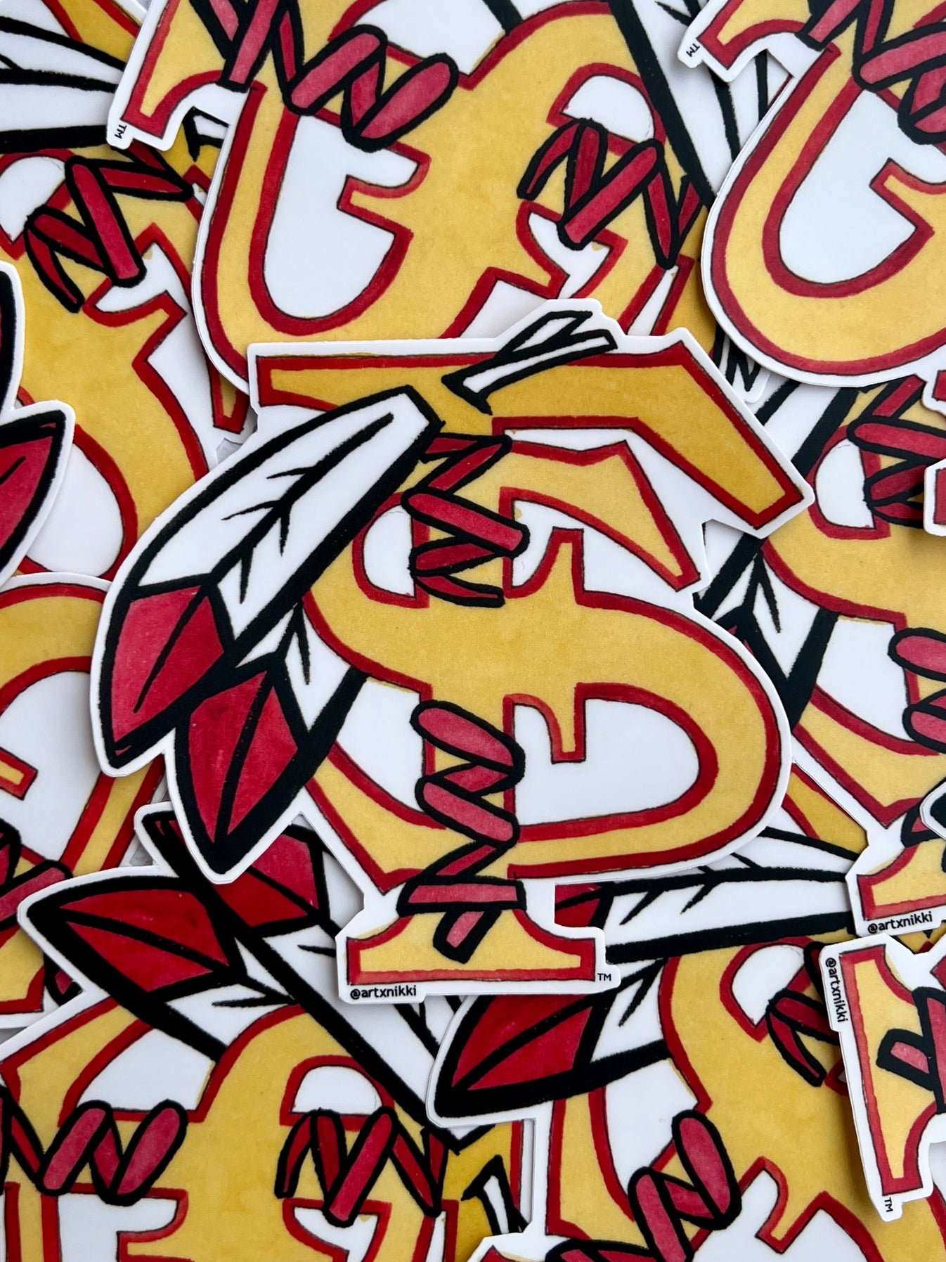 FSU Vintage FS Logo Sticker – artxnikki