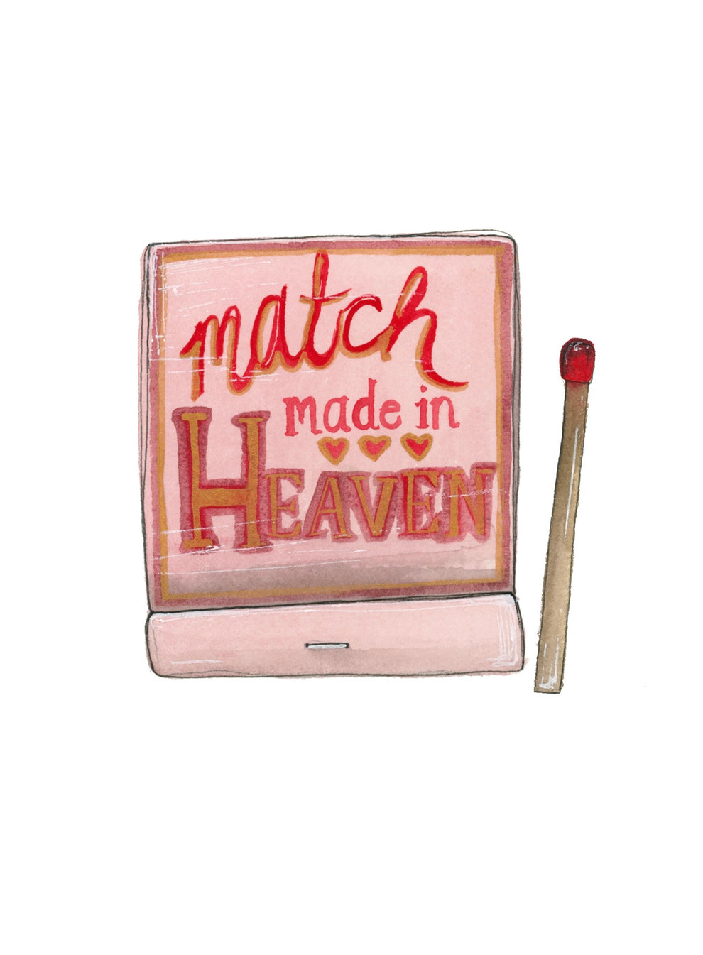 "match made in heaven" matchbook Art Print – artxnikki