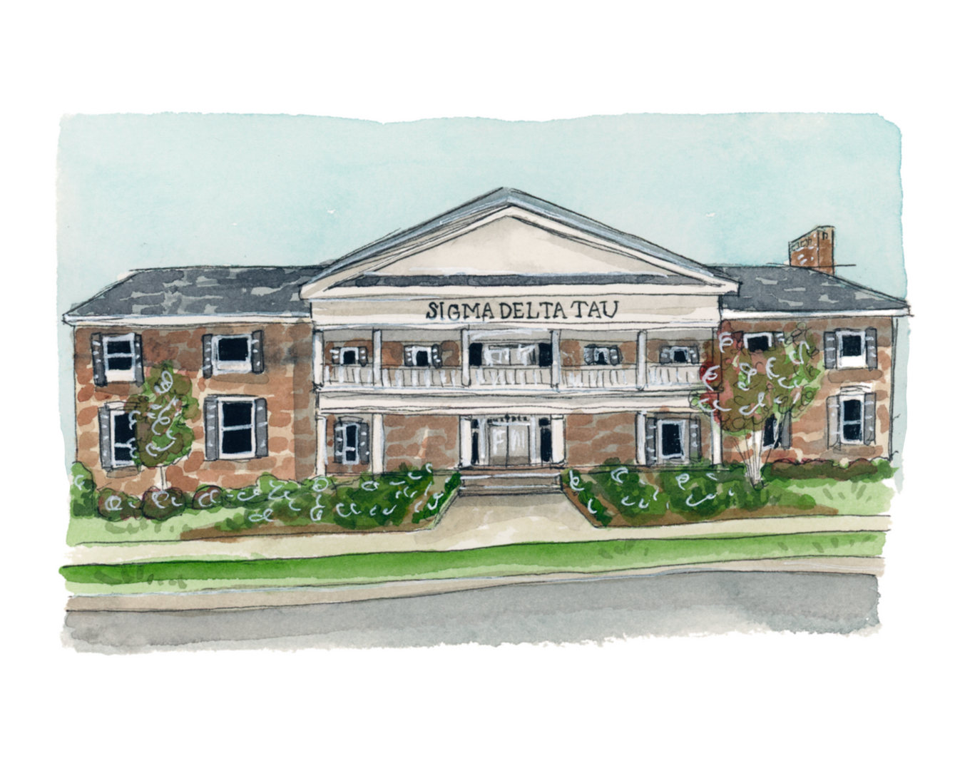 FSU Sigma Delta Tau Sorority House Print – artxnikki