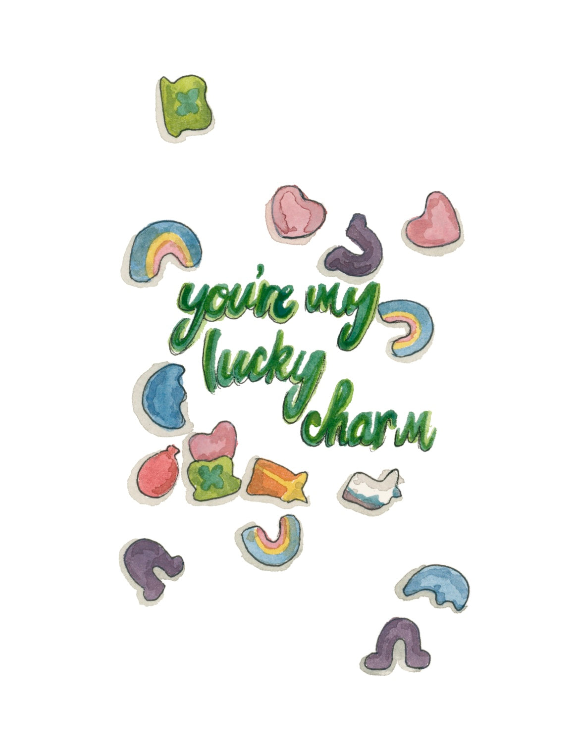 Lucky Charms "you're my lucky charm" Print – artxnikki